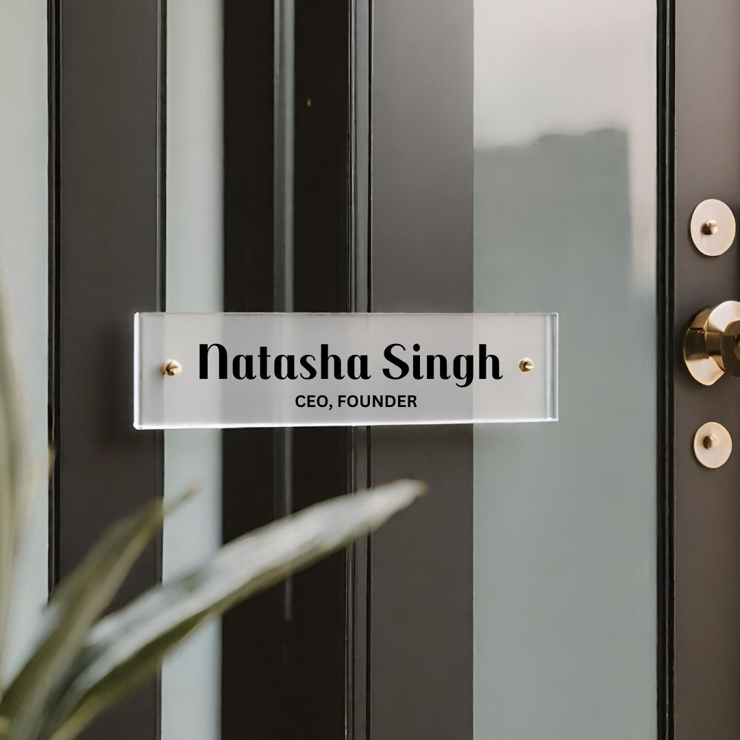Top Name Plate Designs for Home, Office, and More | Urbanite Creation